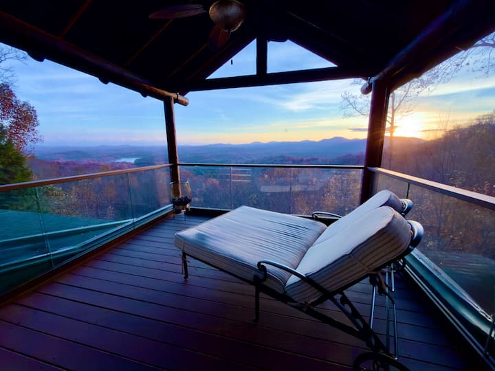 Sunrise Ridge – Lake & Mountain View Luxury - Blue Ridge, GA