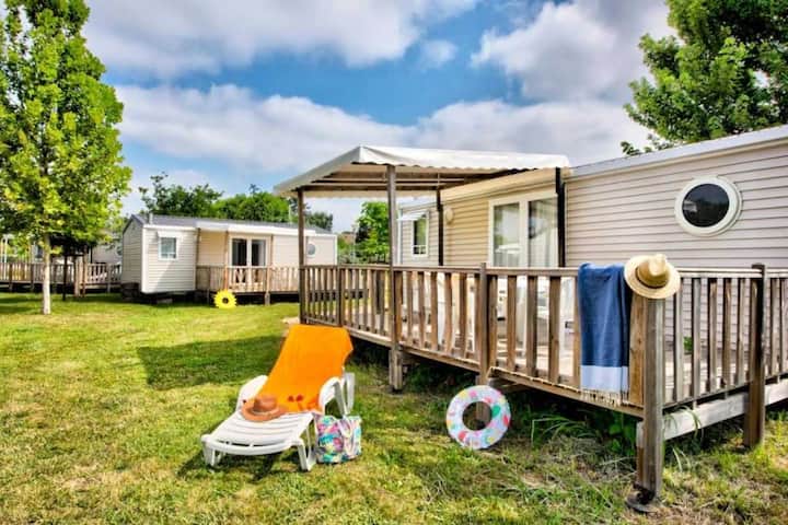 Zecamping 4* Mobil Home 27m² Piscine - Souillac