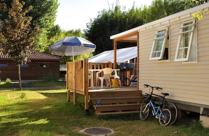 Zecamping 4* Mobil Home 31m² Piscine - Souillac