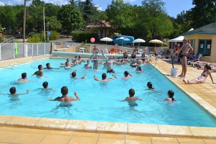 Zecamping 4* Mobil Home 30m² Piscine - Gourdon