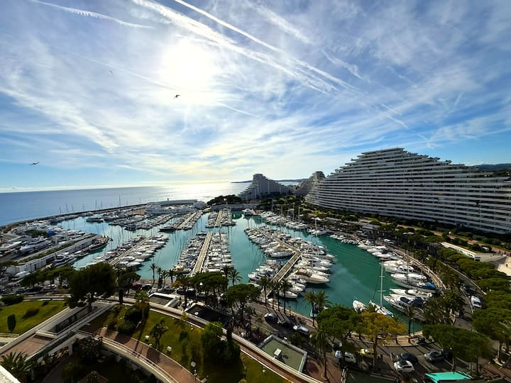 06 Dj - Appartement Vue Mer 4 Pers - Terrasse - Villeneuve-Loubet