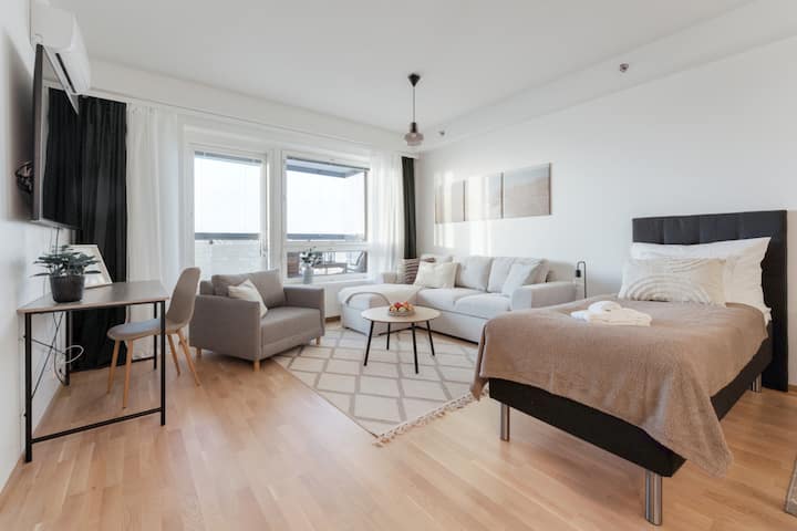 Arena Superior Family |Sauna|hvac|free Gym|16th Fl - Tampere