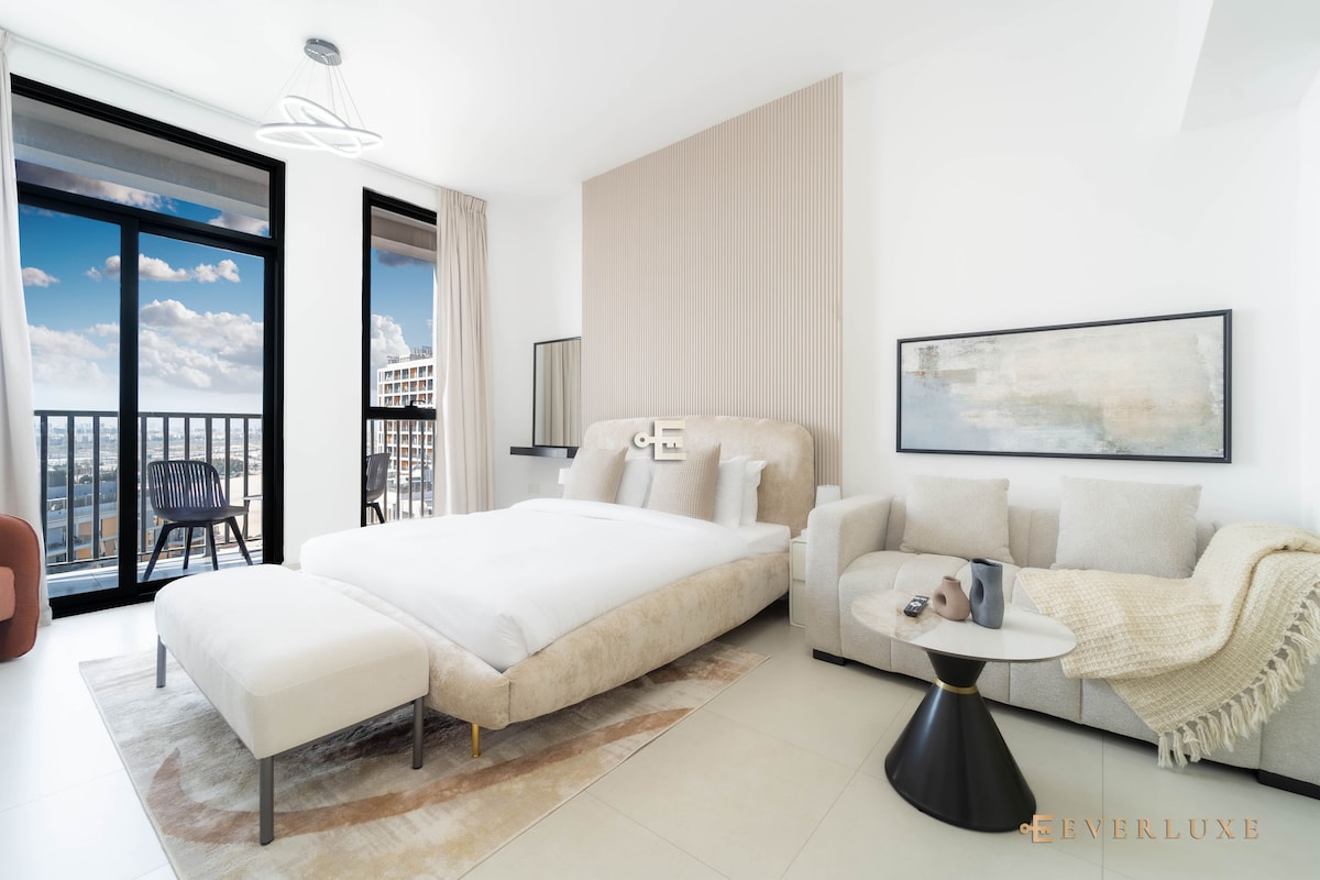 Pool View Modern Studio in Afnan Midtown IMPZ - Flats for Rent in Dubai ...