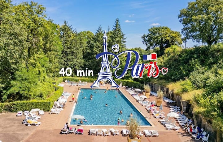 Mobil Home 3ch - 6 Pers Paris 45min - Saint-Chéron