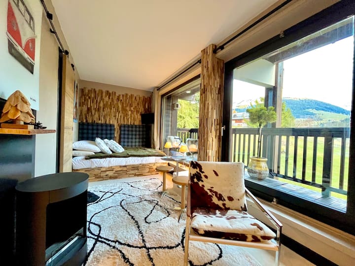 Appartement Lumineux Avec Balcon Et Piscine - Megève