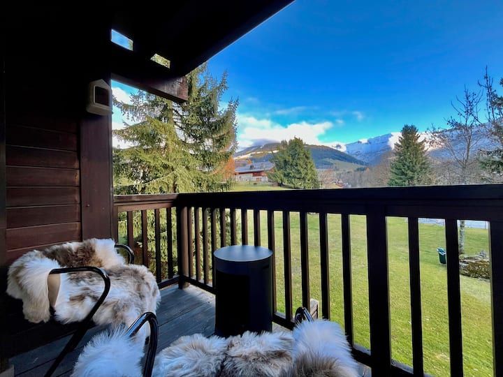 Appartement Lumineux Avec Balcon Et Piscine - Megève