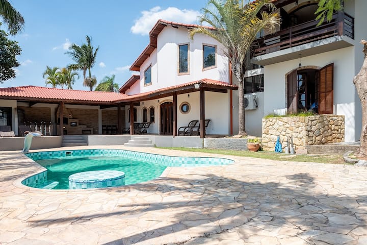 Casa De Campo C/ 4 Suites A.c Wi-fi Em Sao Roque - Itu