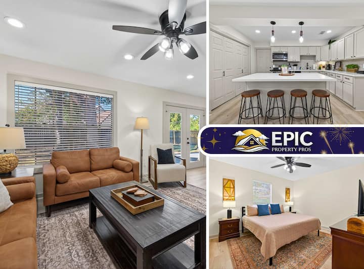 Modern 4br Retreat W/ Private Backyard & Bbq - Seabrook, TX