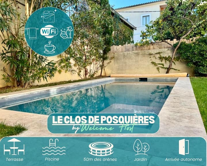 Le Clos De Posquières, Maison Vigneronne, Piscine - Vauvert