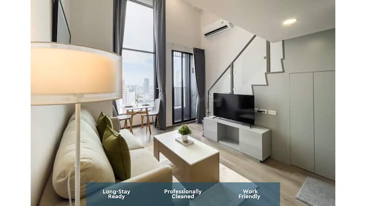 250m Bts • Duplex Unit • Rooftop Pool • Sontana - Bangkok