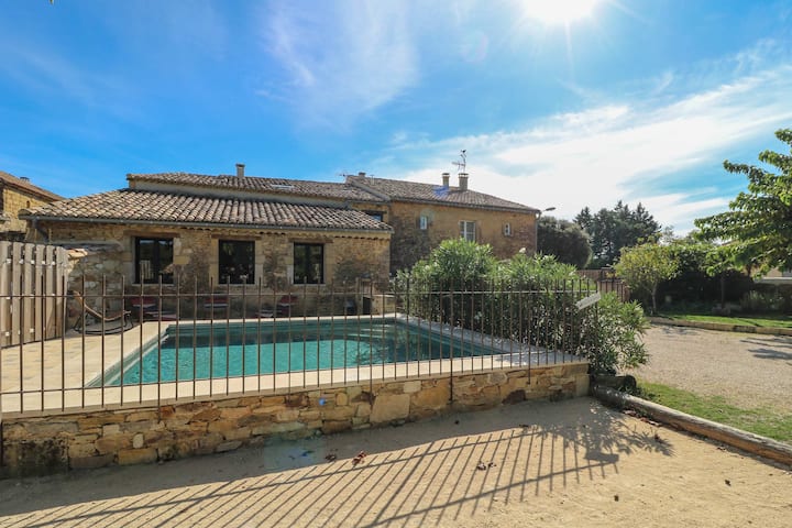 Authentique Maison De Campagne Avec Piscine, Près - Uzès