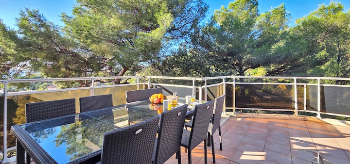 Lx173 Studio Grande Terrasse Vue Mer, Très Calme - Nice