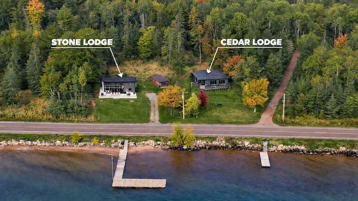 Stone And Cedar Lodge - Big Bay State Park, La Pointe