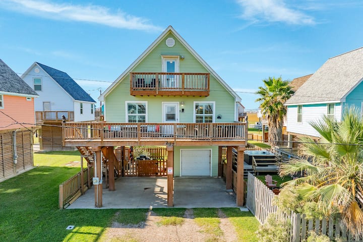 New | Walk To Beach | Bay | Hot Tub | Fire Pit - Surfside Beach, TX