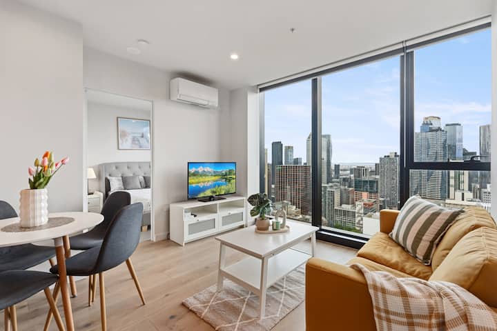 Scenic Cbd High-floor Stay | Modern & City Views - Rod Laver Arena