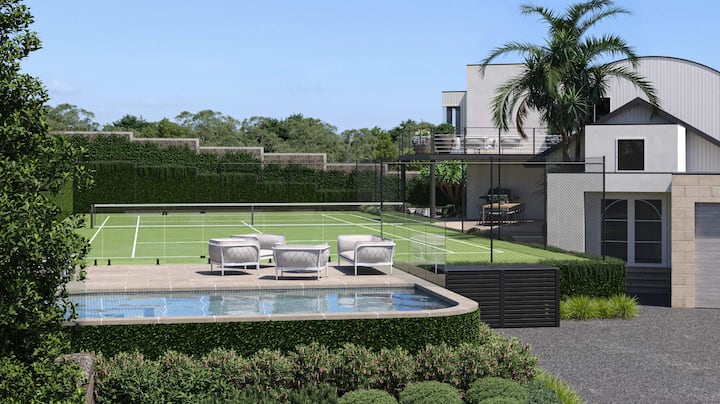 The Collins | Sorrento | Tennis Court, Pool & Spa - Sorrento