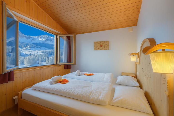 Hotel Relais Alpin Twin Room Ski In-out 6 - Les Diablerets