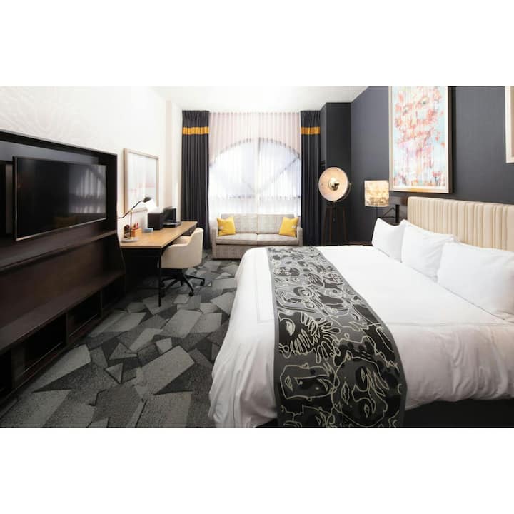 Each Room Is A Canvas Of Local Art & City Views - Milwaukee, WI