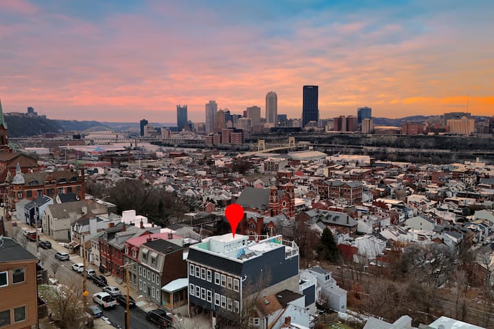 Rooftop Deck | Garage | Balcony Views | Upscale! - Pittsburgh