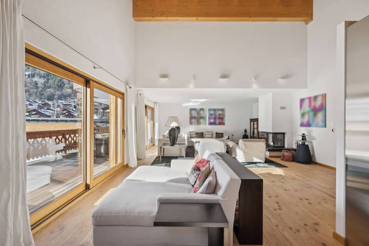 Duplex Raffiné Avec Vue Imprenable - Châtel