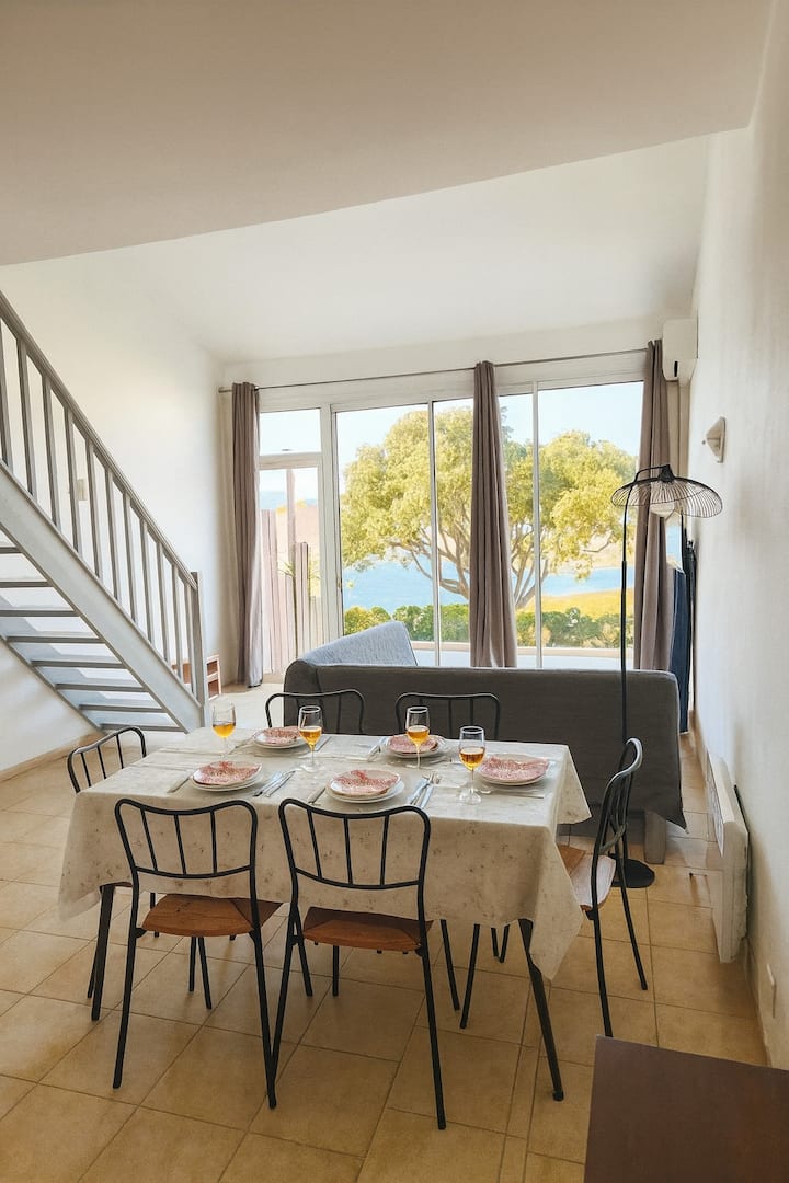 Duplex Vue Mer Avec Clim Wifi Dans Résidence - Serra-di-Ferro