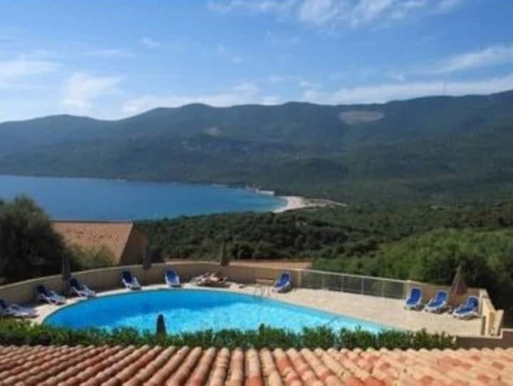 Mini Villa Vue Jardin Dans Résidence Wifi - Serra-di-Ferro