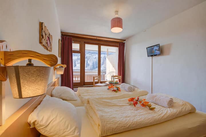 Hotel Relais Alpin Twin Room Ski In-out11 - Les Diablerets