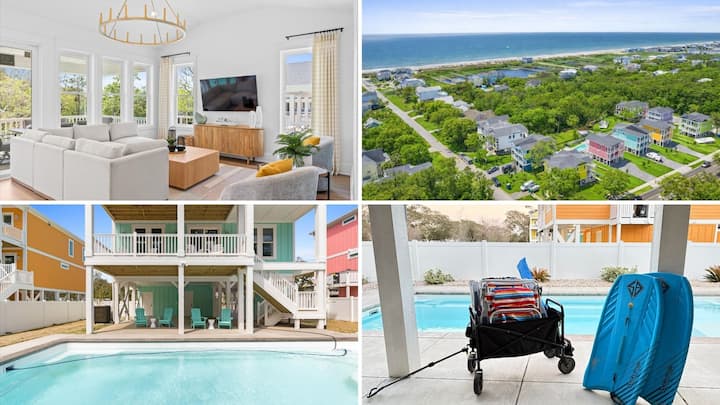 Private Pool And Easy Beach Access - Oak Island, NC