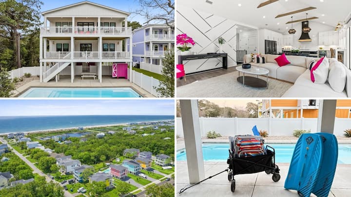 8 Bdrm Oasis W/ Private Pool And Decks - Oak Island, NC