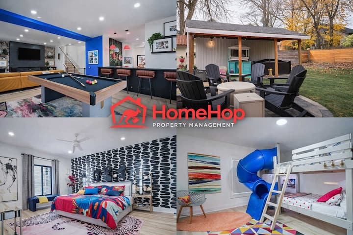 Pooltable|hot Tub|firepit|games|bunk Slide|wet Bar - 애크런