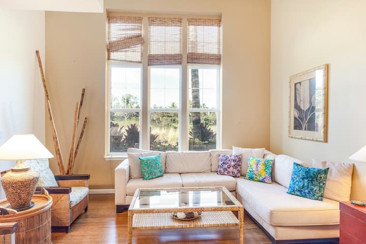 Elegant 2br Golf Course View 1st-floor | Balcony - Mauna Lani, HI