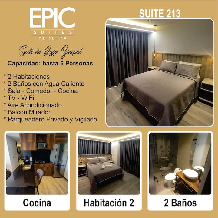 Epic Suite 213 Deluxe Airport Family 2room 6pax - Pereira, Colombia