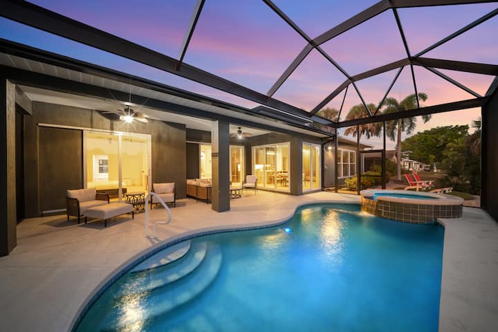 New! Longboat Oasis Heated Saltwater Pool And Spa! - Naples, FL