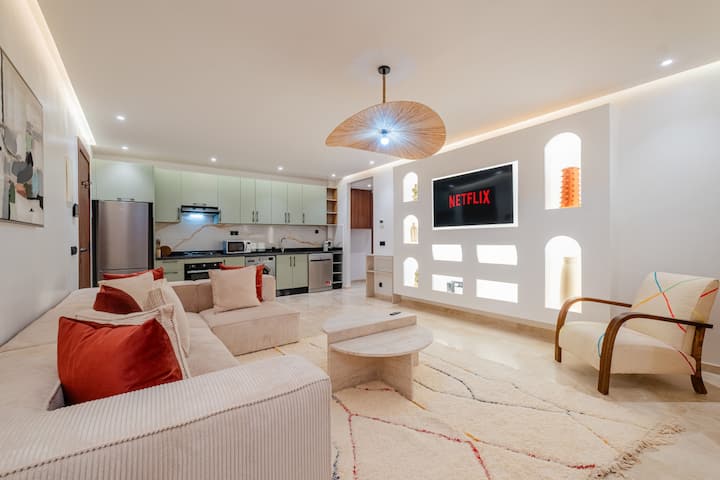 Stylish Downtown Apartment Optical Fiber Included - Marrakech