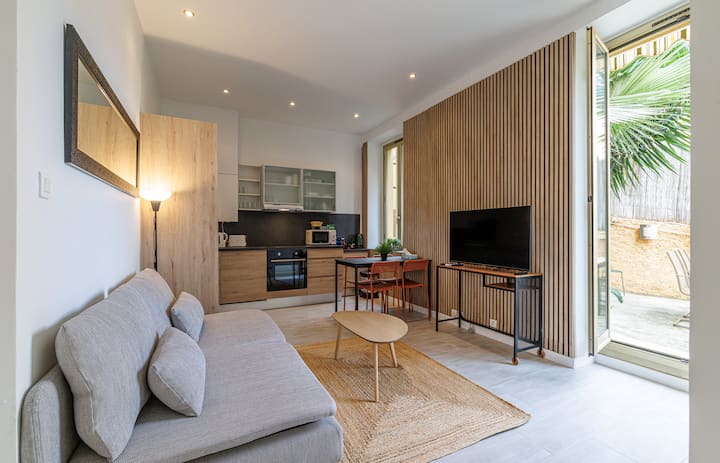 Chic 3 Pièces Avec Grand Jardin Aperçu Mer - Montecarlo