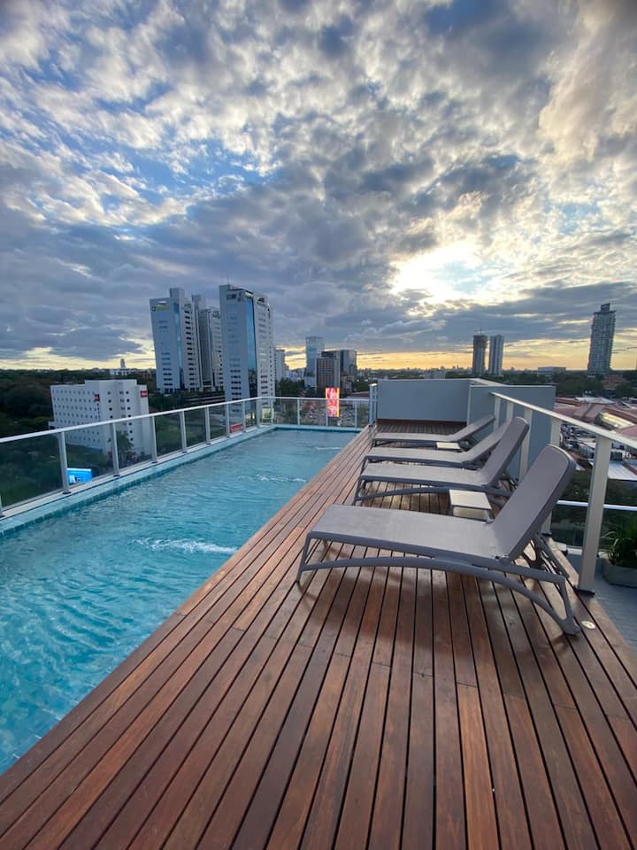 Comfortable 1 Br Apt Steps From Shopping Del Sol - Guarambaré