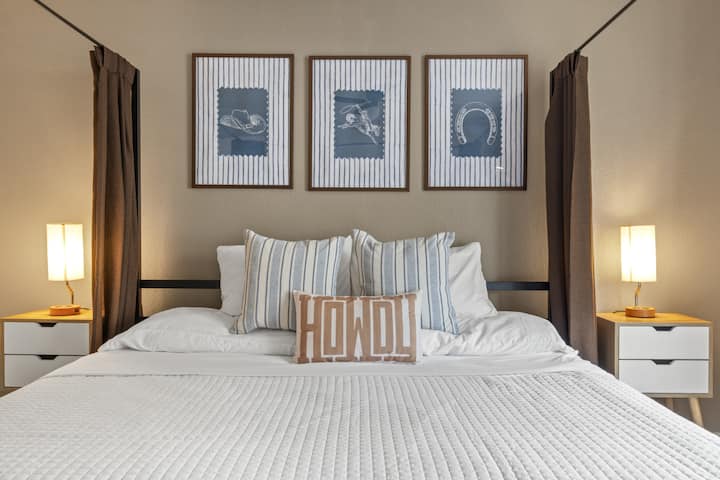 King Bed + King Pull-out • 100″ Projector - Columbus, GA