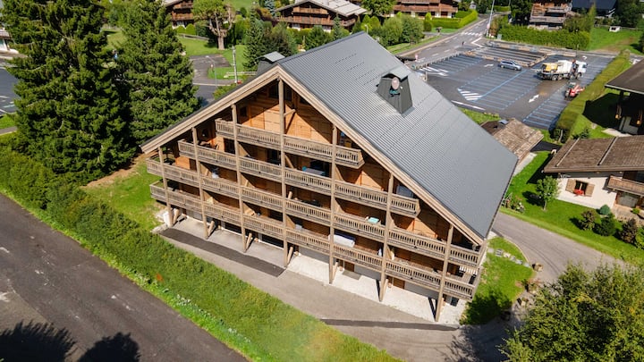 Appartement 1bdr/4p Avec Balcon Et Parking- Megève - Combloux