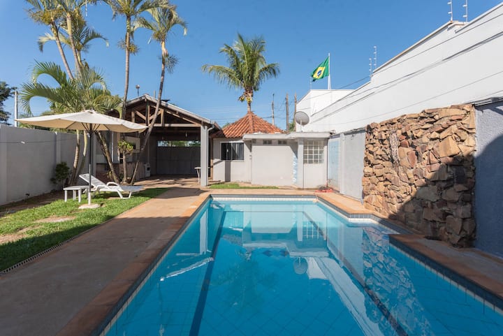 Casa Com Piscina E Churrasqueira No Parque Fehr - São Carlos