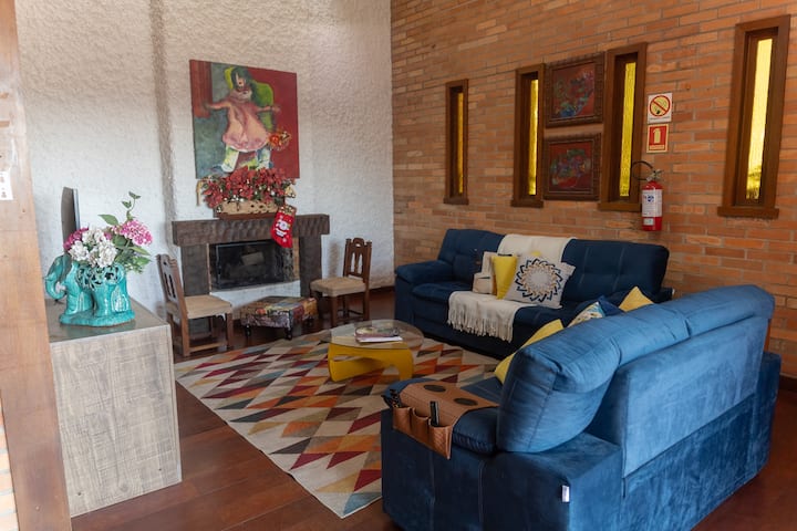 Casa Com Vista, Lareira E Churrasqueira Na Serra - Garibaldi