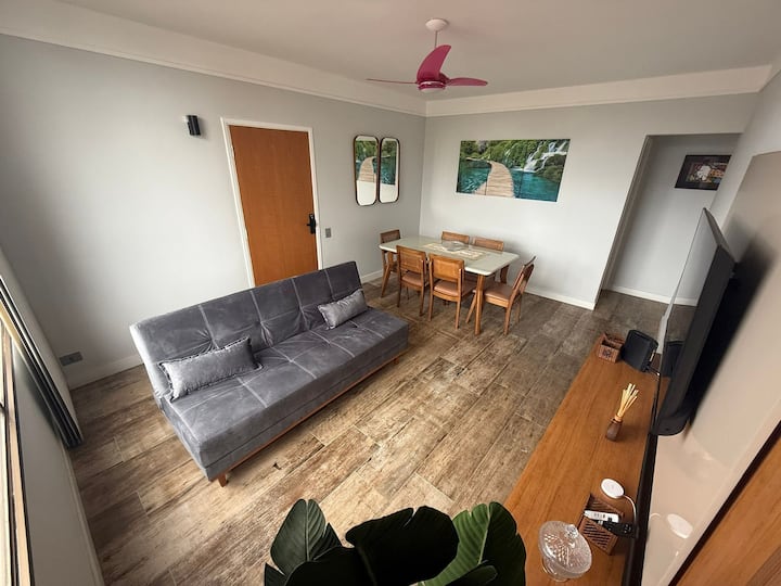 Frente Praia Cortesia Garagem Wifi Ar Condicionado - Santos, Brasil