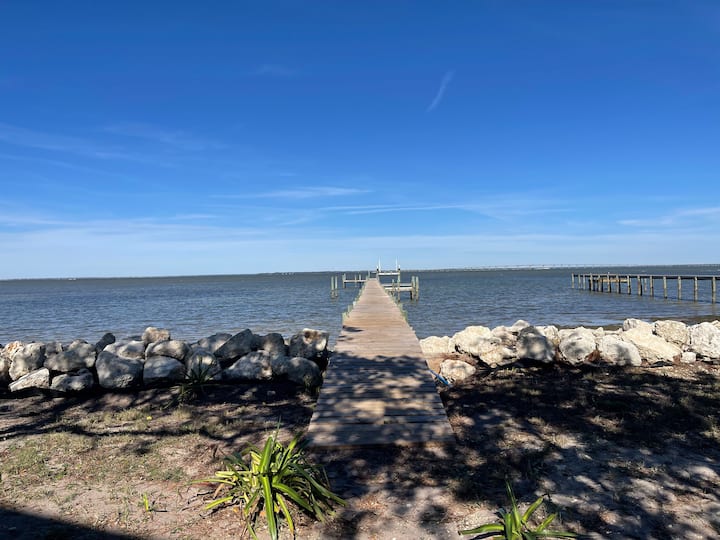 Captain's View Bayfront With Dock - St. George Island, FL