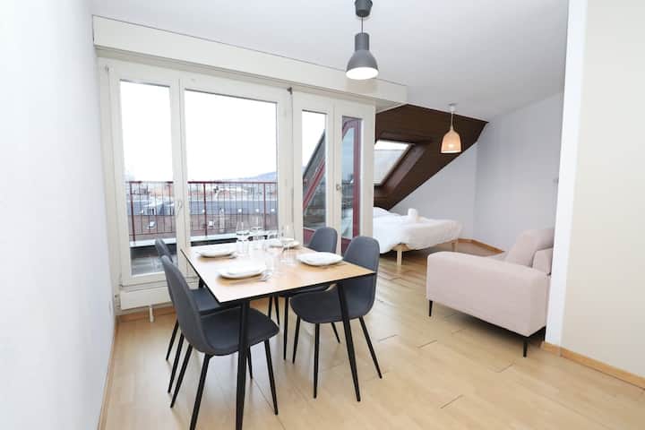 Chic Studio Near Google Hq, With City View - Zürich