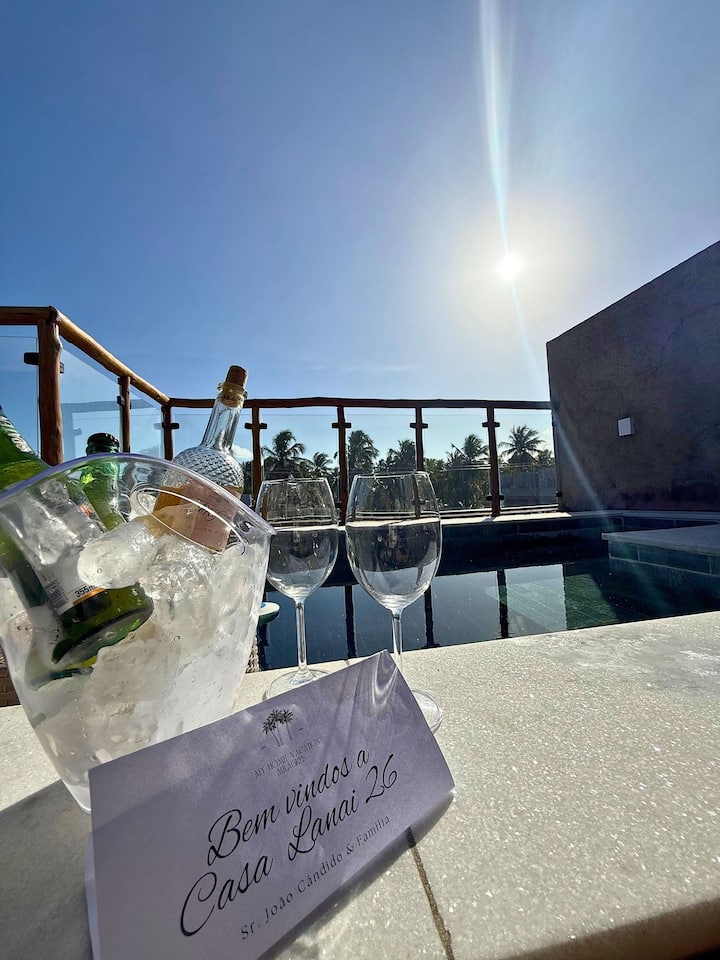 Mhv Milagres - Lanai House 26, Penthouse Avec Pisc - São Miguel dos Milagres