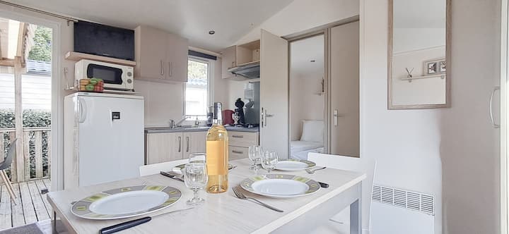 Bohème (54k) – Mobil-home 4*, Linge & Piscine - Saint-Hilaire-de-Riez