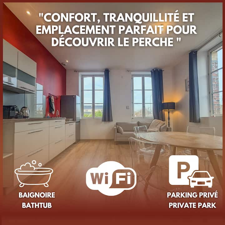 La Rose Urban * Gare à 2 Min * Parking Privé - Nogent-le-Rotrou