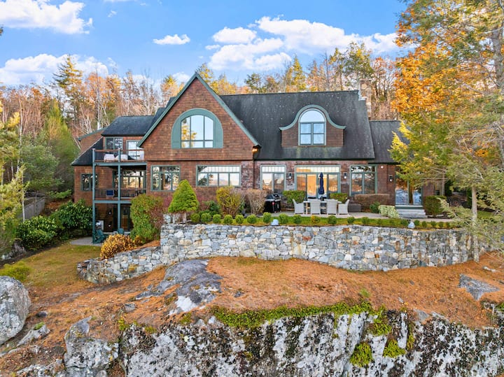Spacious Lake Estate | Dock, Theater & Hot Tub - New Hampshire (State)