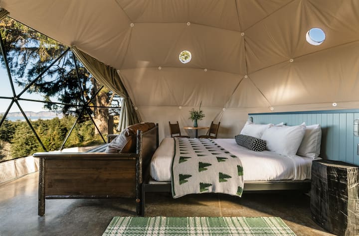 Ocean View Accessible Dome-shared Bath-sleeps 4 - Pacific City, OR