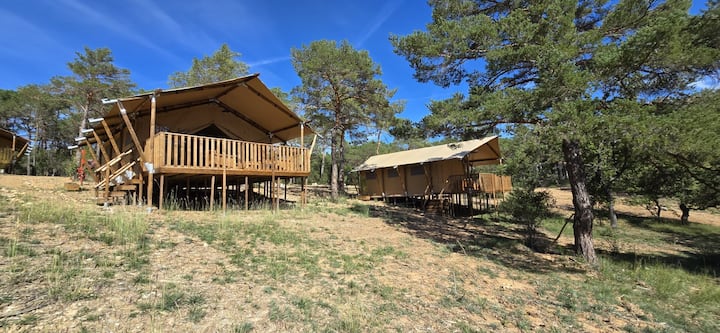 Tente Lodge 3 Pièces 5 Personnes - Quinson