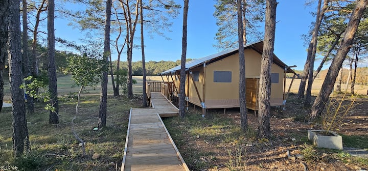 Tente Lodge 3 Pièces 4 Personnes Pmr - Quinson